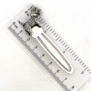 Scottie Dog Bookmark – Victorian Style 925 Sterling Silver with Moving ...