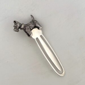Scottie Dog Bookmark – Victorian Style 925 Sterling Silver with Moving ...